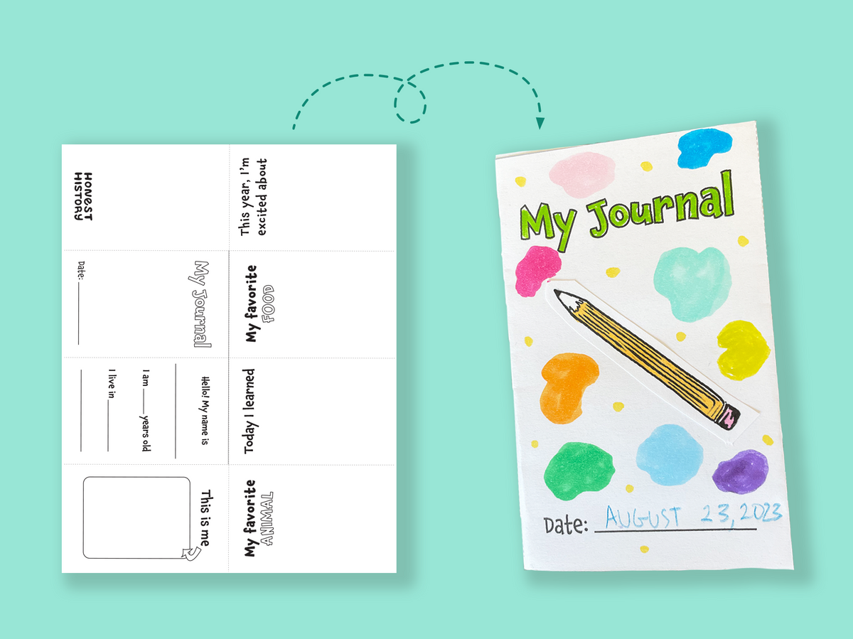 Back to School–Make A Mini Journal – Honest History